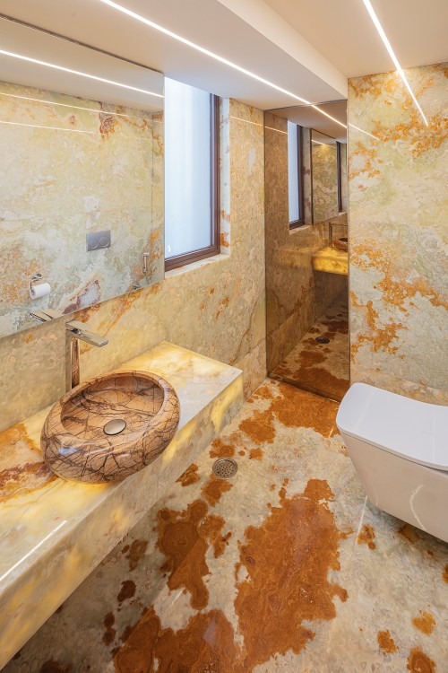 Explore Stunning Stone Installations at HMG Experience Center | Gallery