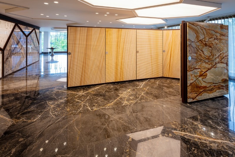 Explore Stunning Stone Installations at HMG Experience Center | Gallery